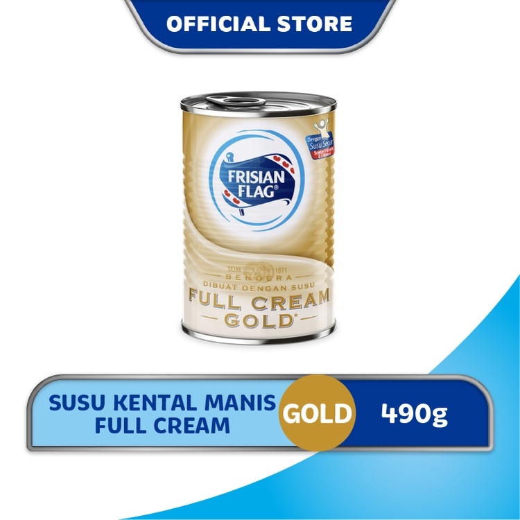 Jual Frisian Flag Gold 490Gr, Susu Bendera Kental Manis 490 gram Kaleng ...