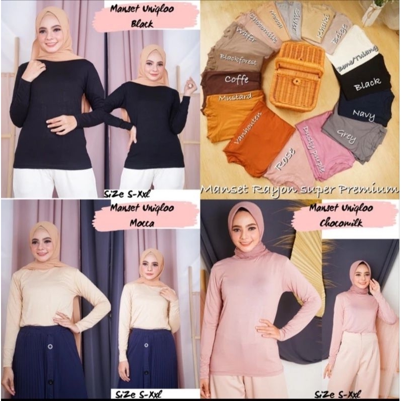 Jual baju mangset kaos premium | manset badan premiun turtle neck ...