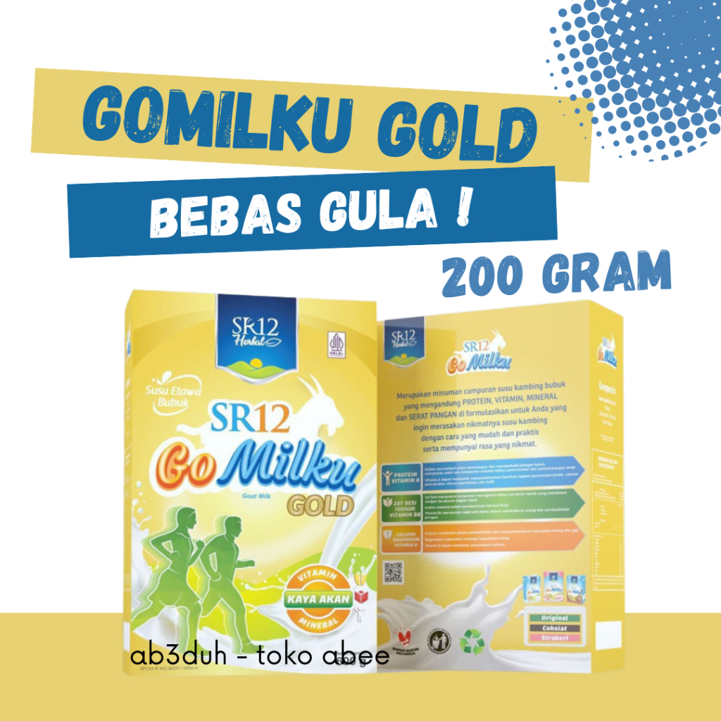 Jual SUSU SR12 gomilku gold 200gr go milku original jaga kesehatan ...