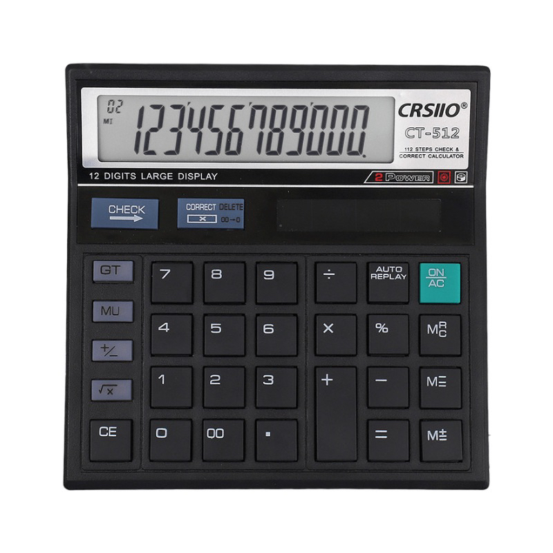 Jual Kalkulator 12 Digit CT-512 / Kalkulator Desktop Meja Kantor Dagang ...