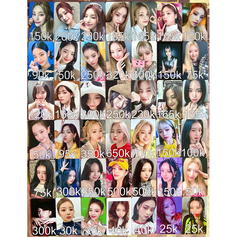 Jual [GRATIS OFFICIAL FREEBIES] ITZY Photocard Yeji Lia Ryujin Chaeryeong Yuna crazy in love cil ...