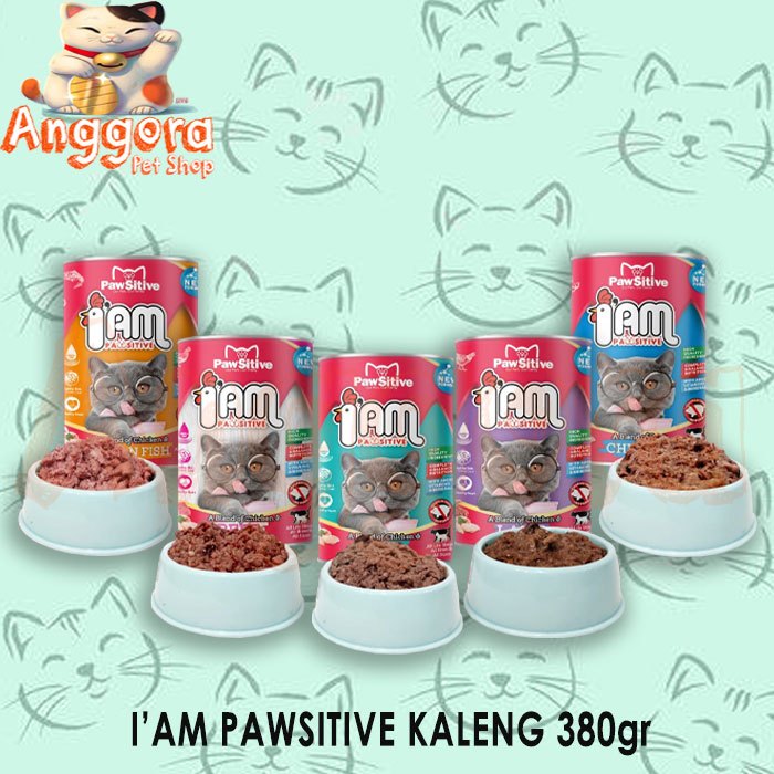 Jual Makanan Kucing Basah IAM Pawsitive Kaleng Wetfood 1 DUS isi 24pcs ...