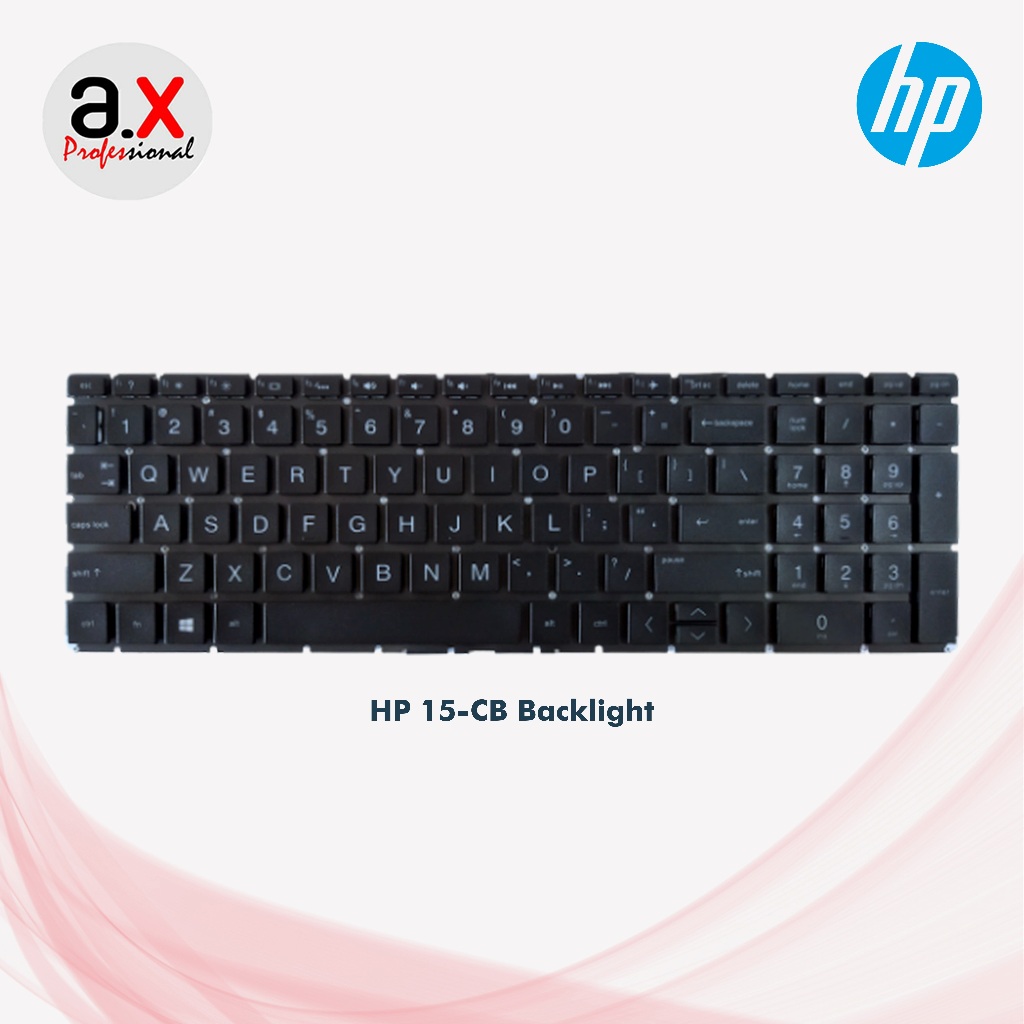 Jual Keyboard HP 15-CB Black - Backlight | Shopee Indonesia