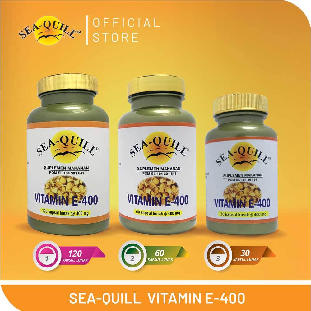 Jual Sea Quill VITAMIN E 400 IU 120 softgel | Shopee Indonesia