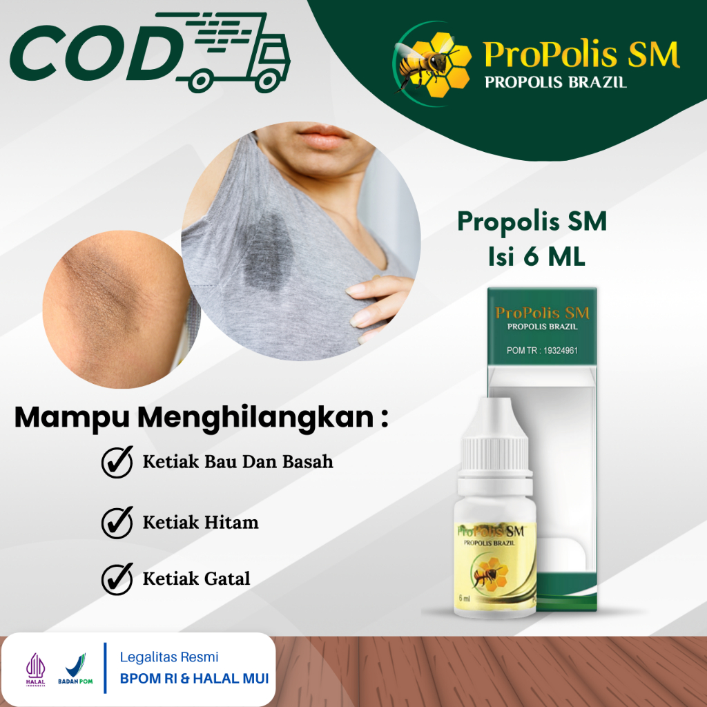 Jual Propolis SM - Obat Ketiak Bau Dan Basah, Obat Ketiak Hitam, Obat ...