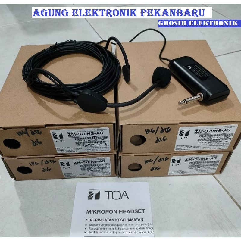 Jual Toa Mic Headset ZM-370HS - Agung Elektronik | Shopee Indonesia