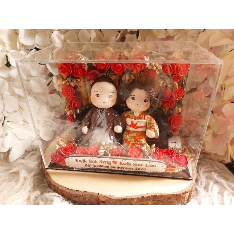 Jual kado custom clay patung valentine gift wisuda graduation hadiah ...