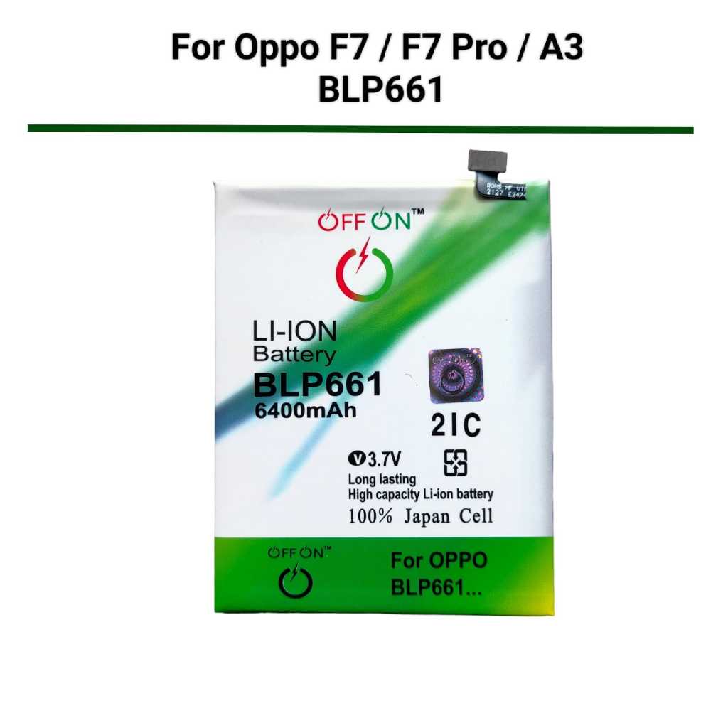 Jual Baterai OFFON For F7 A3 BLP661 CPH1819 Original Batre Battery ...