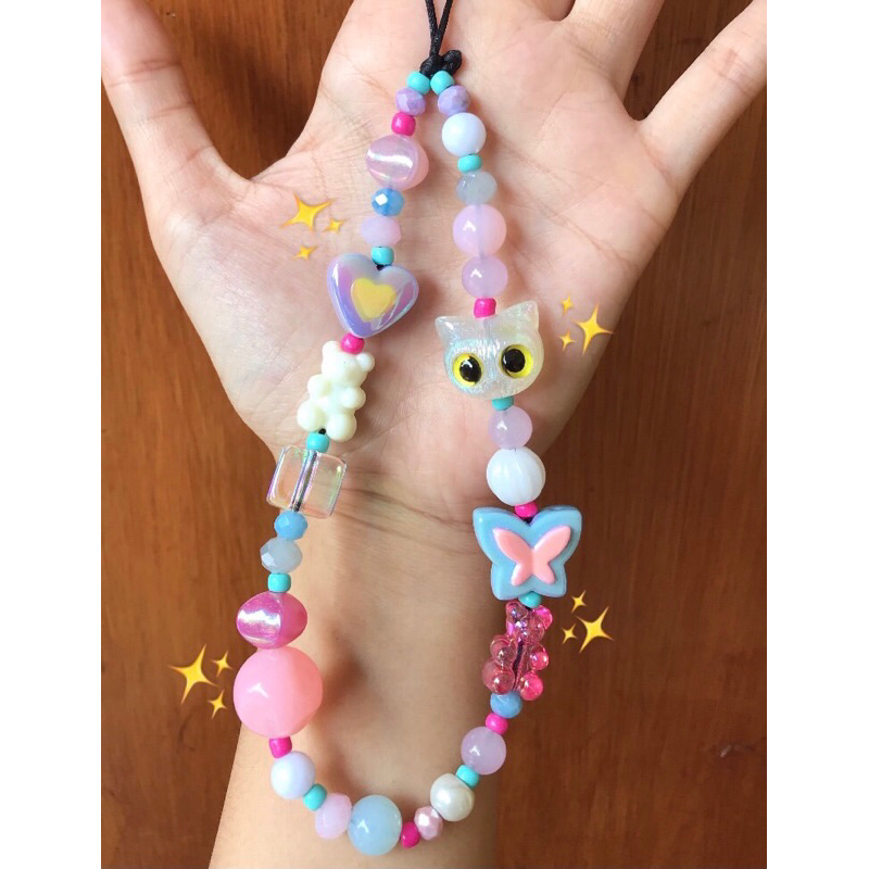 Jual Pastel Dream Phone Charm | Beads Phone Charm | Strap Hp | Shopee ...