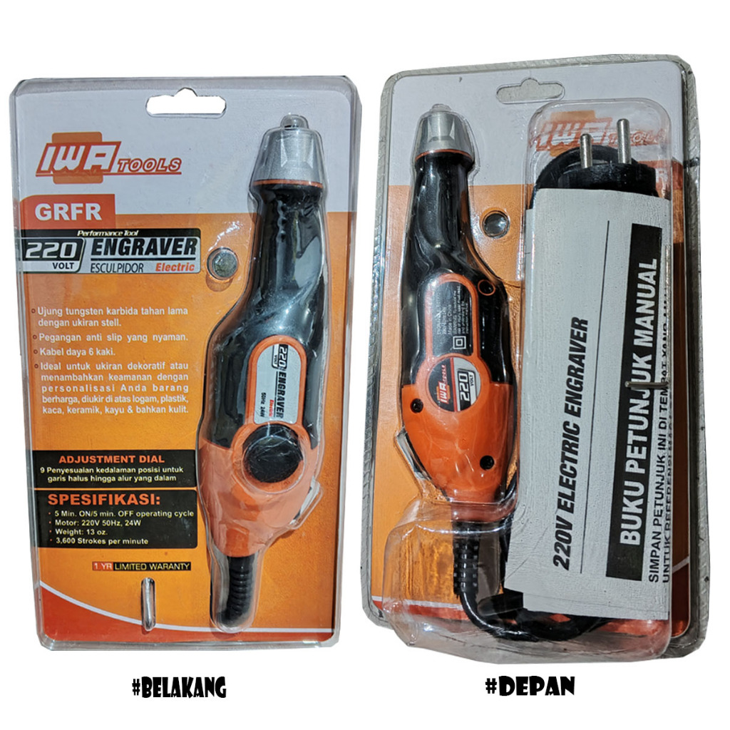 Jual IWA ENGRAVER Alat Gravir Ukir Elektrik Listrik ukir logam,kaca ...