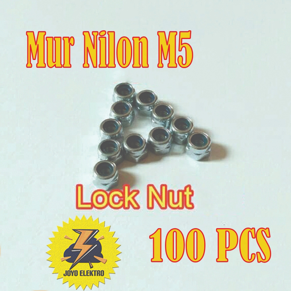 Jual Mur Nilon M5 Lock Nut isi 100 biji Mur nilon | Shopee Indonesia