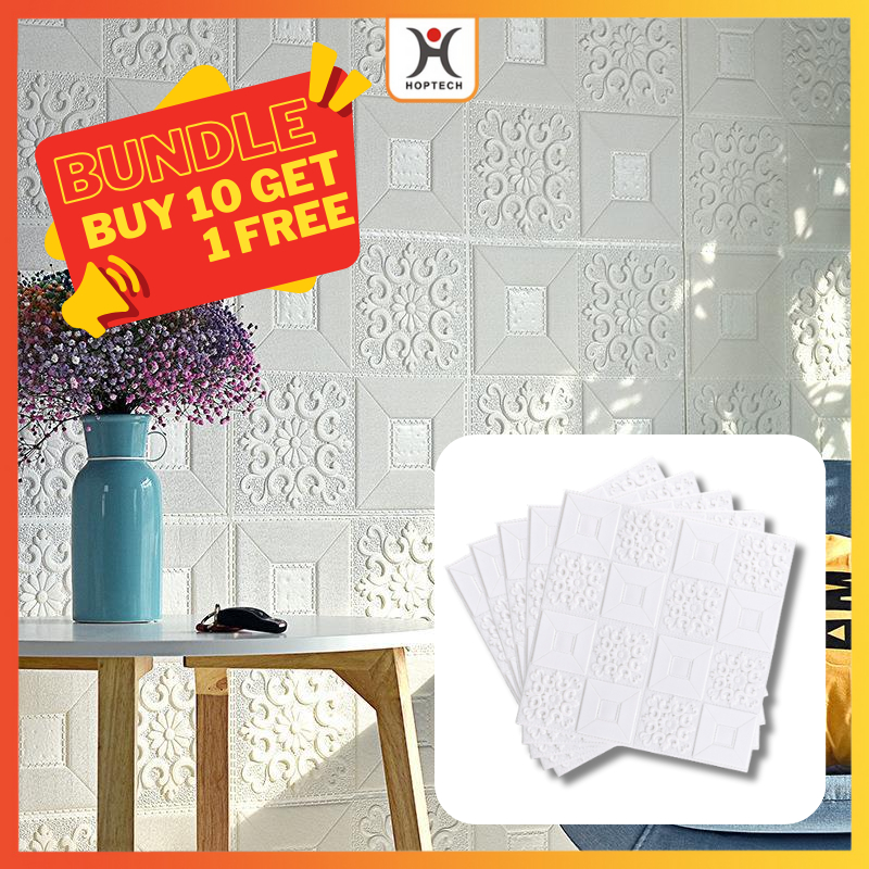 Jual Wallpaper Tempel Sticker Dinding FOAM Timbul 3D Classic Motif ...