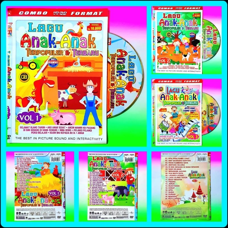 Jual KASET DVD LAGU ANAK ANAK TERPOPULER SEPANJANG MASA-DVD LAGU ANAK ...