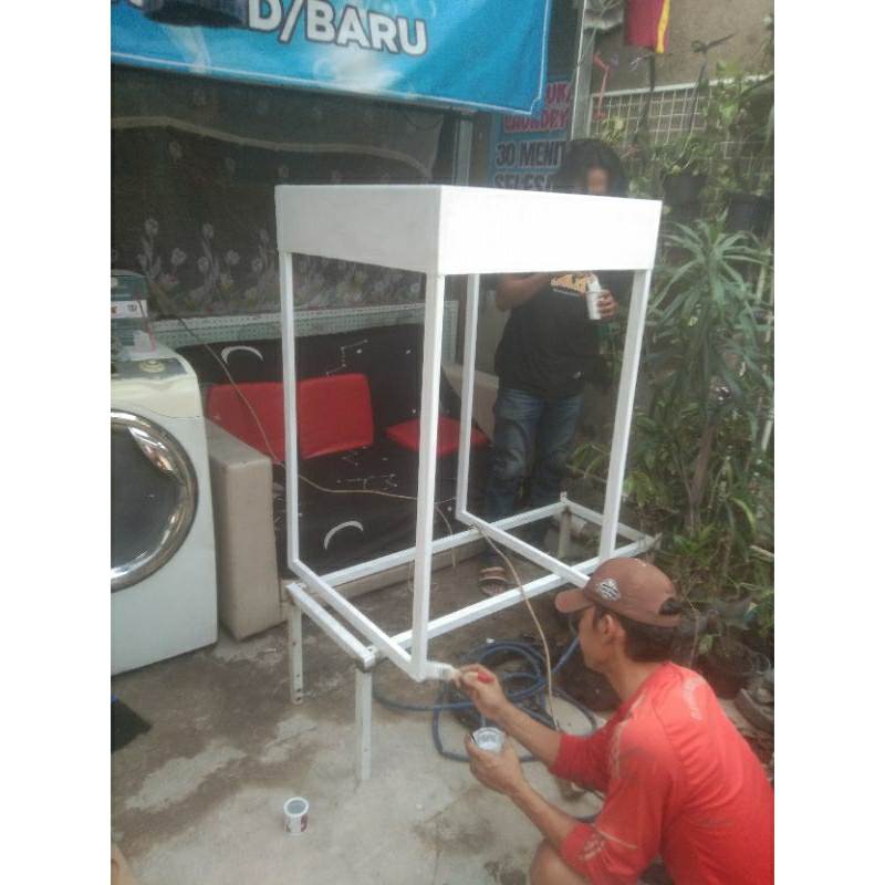 Jual Rak stack tumpuk mesin cuci frond loading 10kg up- 14kg | Shopee ...