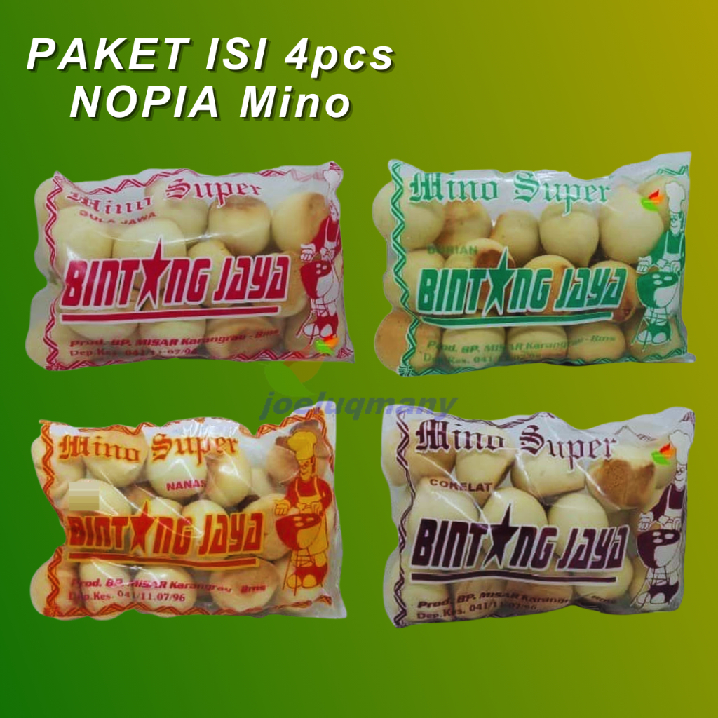 Jual 4 Pcs Mino Nopia Mini Cemilan Sehat Makanan Khas Banyumas Bintang ...