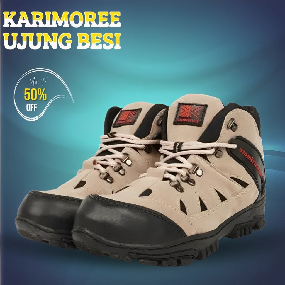 Jual Sepatu Gunung Pria Karrimore Boots Safety Ujung Besi Karimore ...