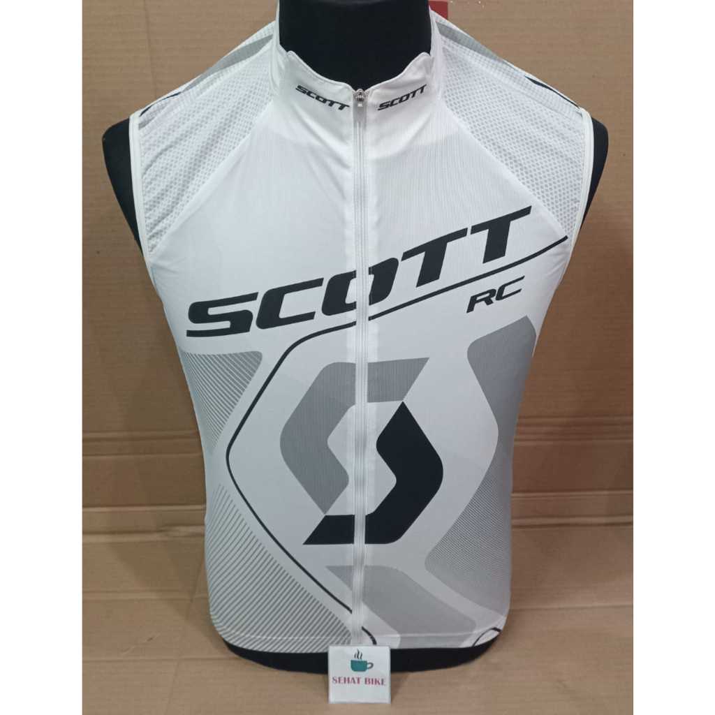 Jual Jersey Scott RC Pro White Black Original Jersey Sepeda Rompi Vest ...
