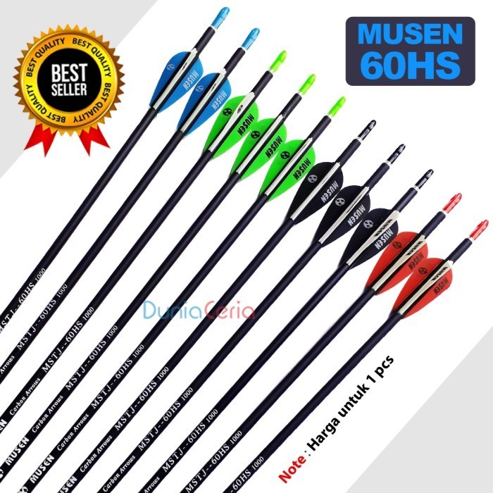 Jual Anak Panah Arrow Musen Mix Carbon Fiber 6mm Spine 1000 MSTJ-60HS ...