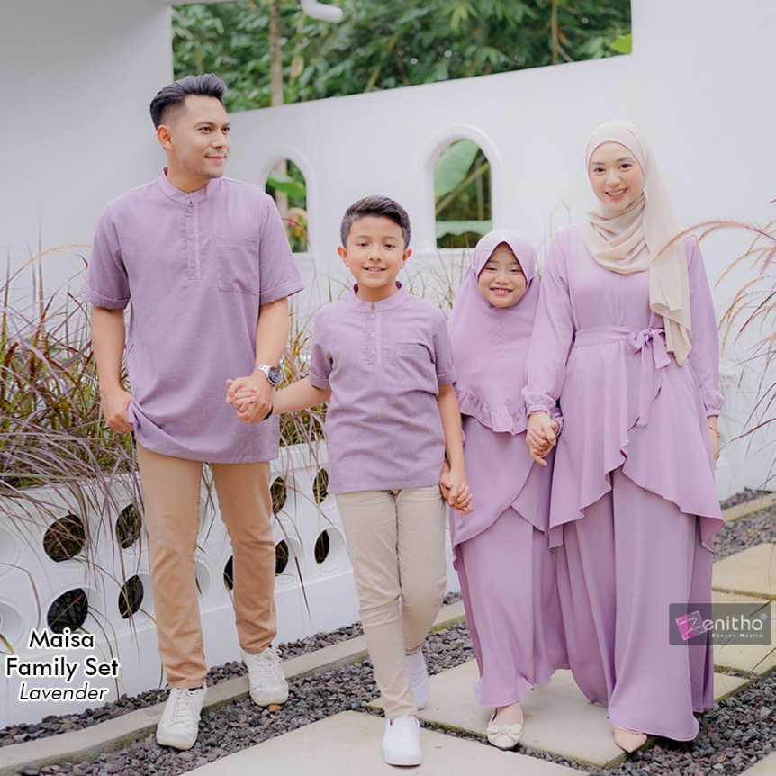 Jual Zenitha Sarimbit Maisa Lavender - Sarimbit Keluarga Lebaran Couple ...