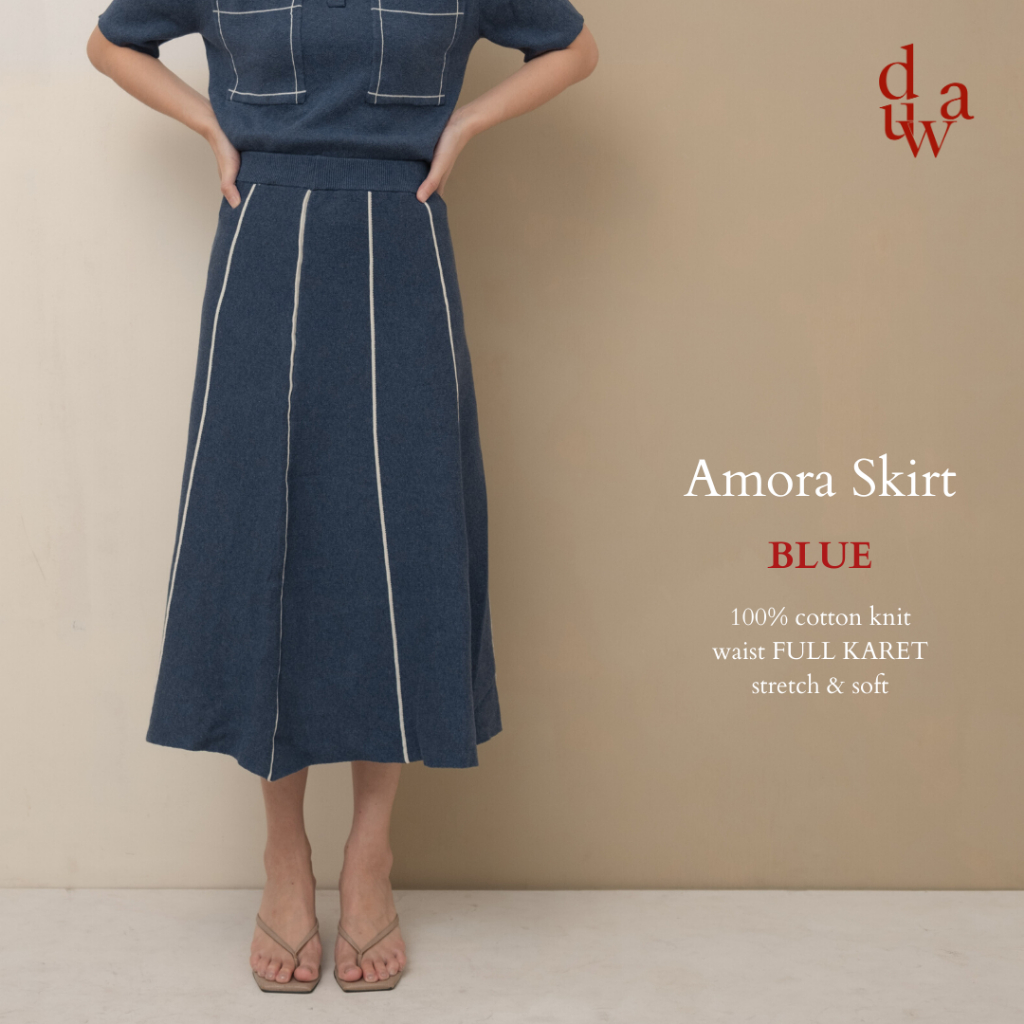 Jual Duwa / Amora Skirt / Korean premium midi skirt / Rok payung rajut ...