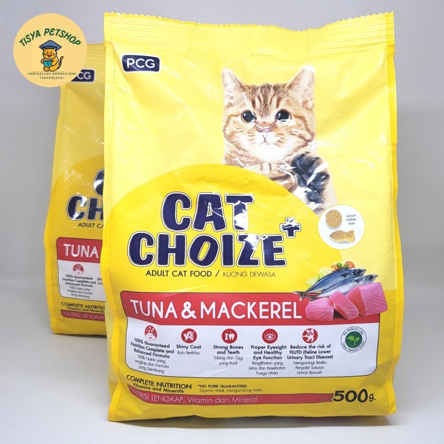 Jual Cat Choize Plus Adult Tuna & Mackerel 500 Gr Makanan Kucing Cat ...