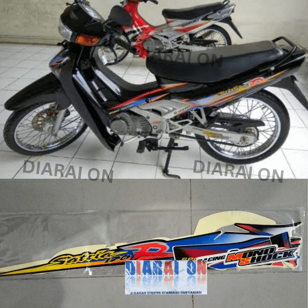 Jual Stiker Striping Suzuki Satria R 120 Lumba 2 Tak Tahun 1997 1998 ...