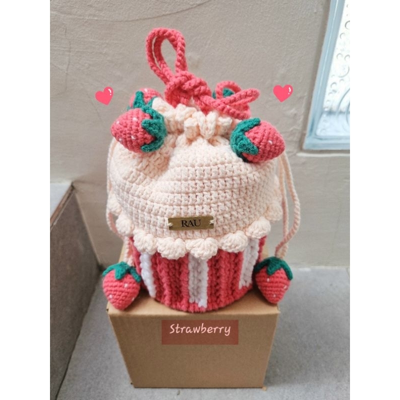 Jual RAU | Crochet Pouch Cupcake Series | Pouch Rajut Handmade | Shopee ...