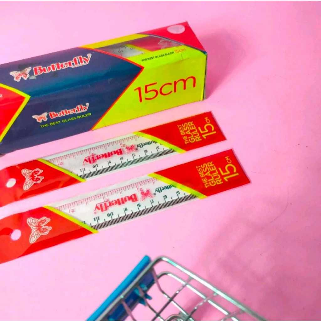 Jual Penggaris Plastik Butterfly 1 Pack | Shopee Indonesia