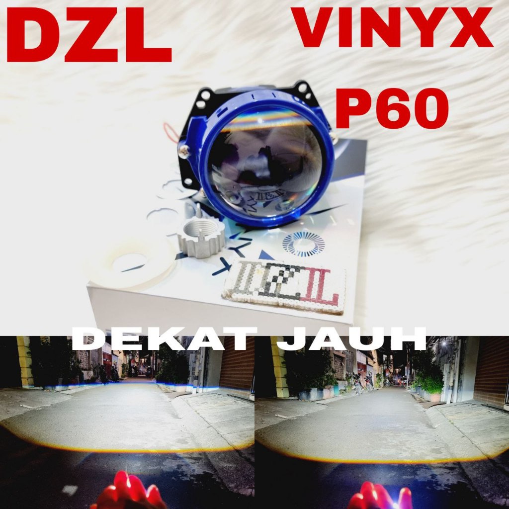 Jual lampu utama led biled vinyx p50 dan p60 3 inch inc inchi in projector lens purple 50 watt ...