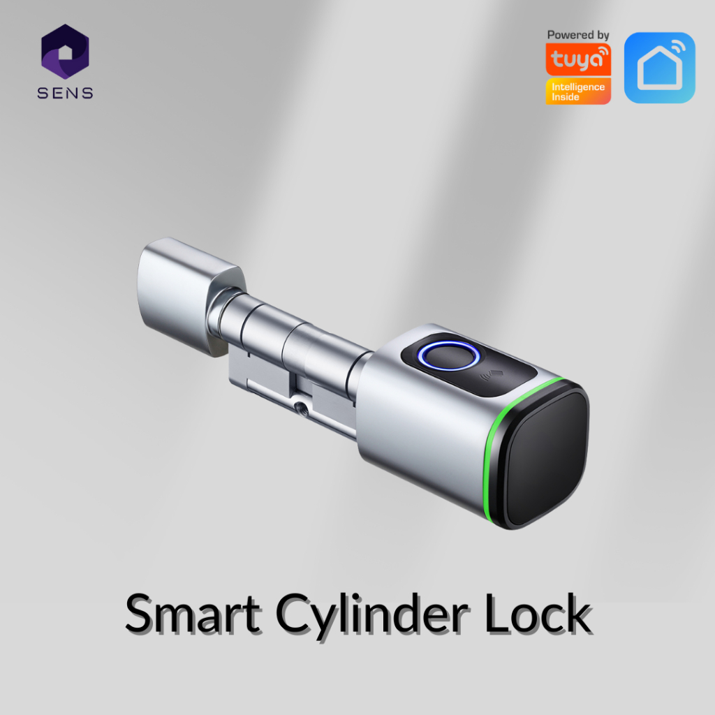 Jual SENS Smart cylinder lock - Kunci pintu digital tuya splashproof ...