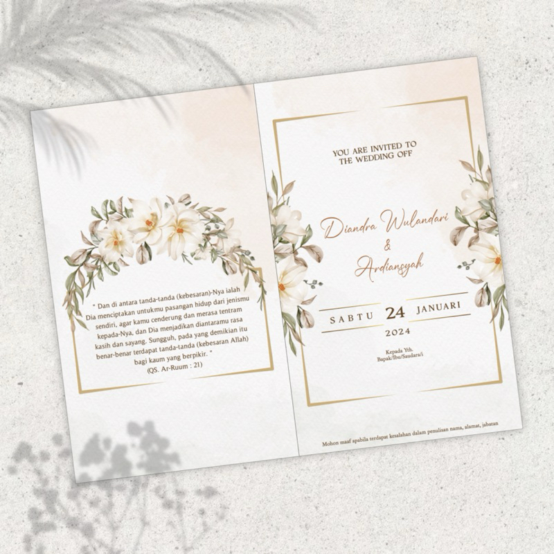 Jual Undangan Pernikahan Simpel dan Elegan | Shopee Indonesia