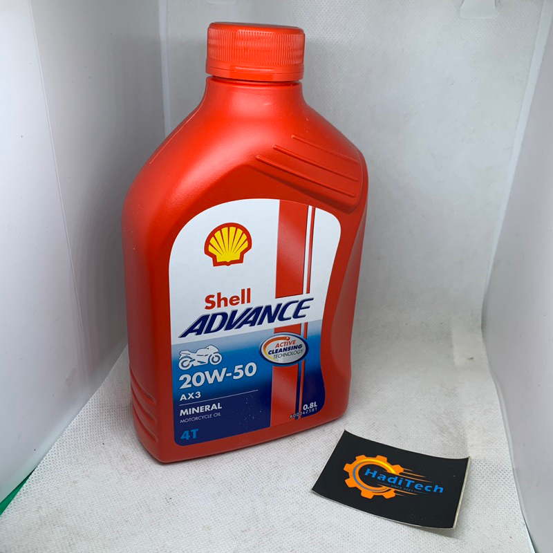 Jual Original Oli Shell Advance 4t AX3 0.8L 20W-50 ORIGINAL untuk motor cub / bebek | Shopee ...
