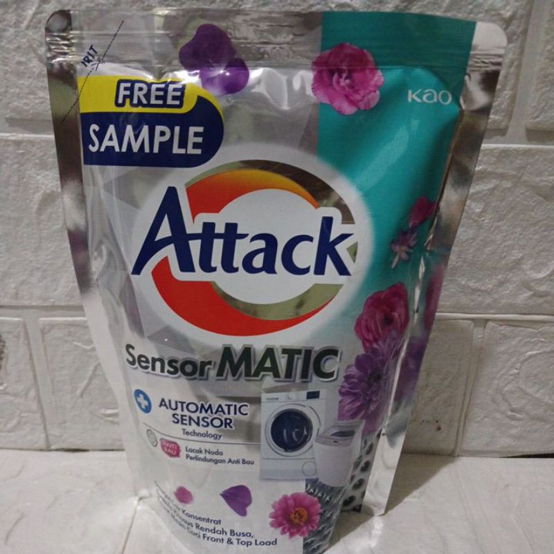 Jual ATTACK SENSOR MATIC DETERGENT CAIR KONSENTRAT KEMASAN FREE SAMPLE ...