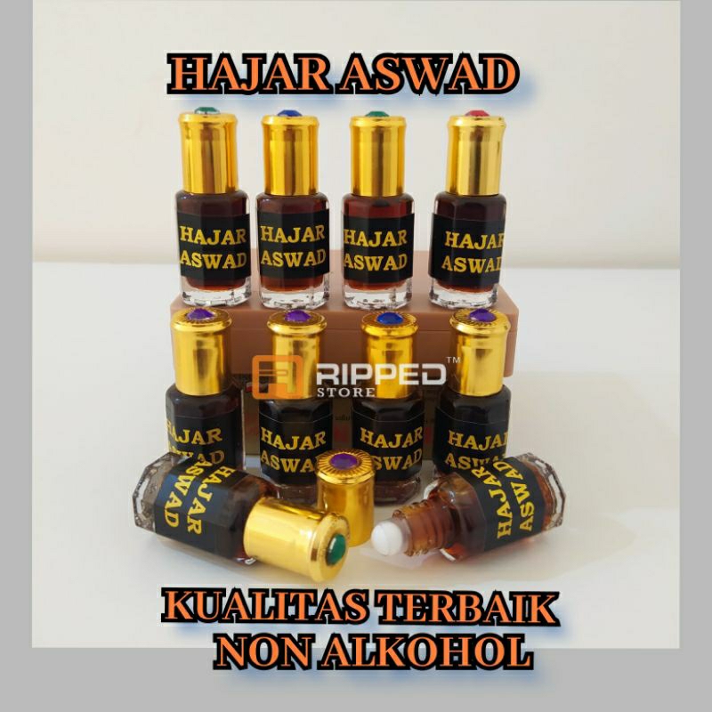 Jual Parfum Roll On 6ML Hajar Aswad Tanpa Alkohol Wangi Awet | Shopee ...
