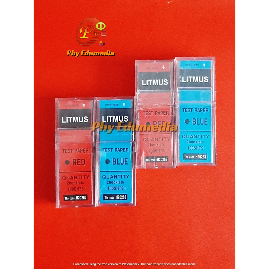 Jual Kertas Lakmus / Litmus Paper Merah / Biru Per Pack isi 100 lembar ...