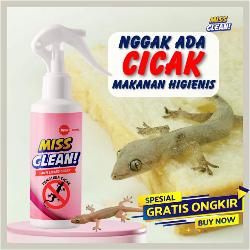 Jual Pengusir Cicak Pengendali Hama Ampuh 100ml Miss Clean | Shopee ...