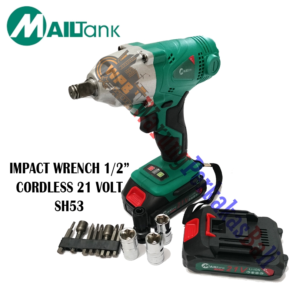 Jual MAILTANK Cordless Impact Wrench 21V SH53C Mesin Impact 1/2 Inch ...