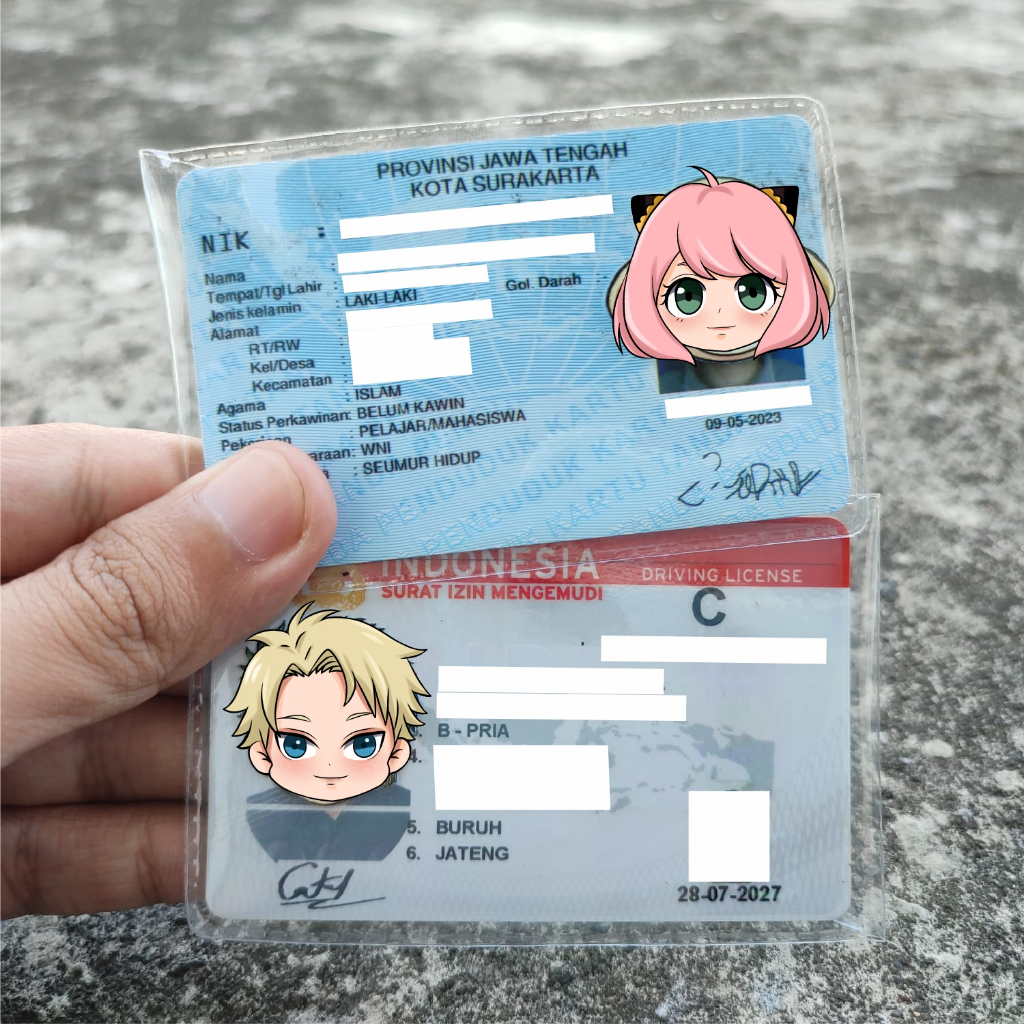 Jual Cover KTP / SIM - Sampul Pelindung Anti Gores KTP / SIM Anime Spy ...