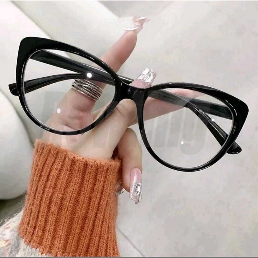 Jual KACA MATA FOXXY cat eye kaca mata kucing lensa anti radiasi bening ...