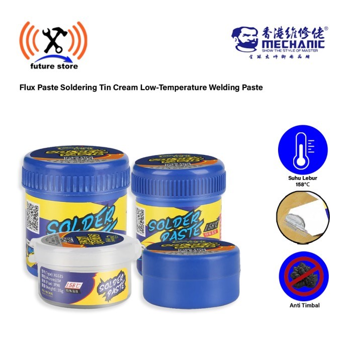 Jual Mechanic XGS 158°C timah cair - pasta solder - timah pasta for CPU ...