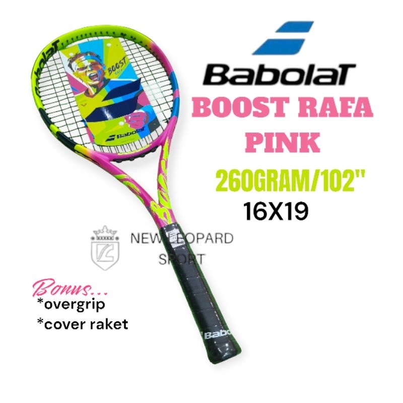 Jual Raket Tenis Babolat Boost Rafa Pink berat 260g 102" / Tennis ...