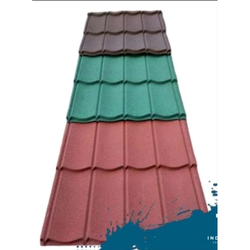 Jual Genteng Atap Metal Polos Merah Hijau Coklat Hitam Pasir 2 x 4 ...