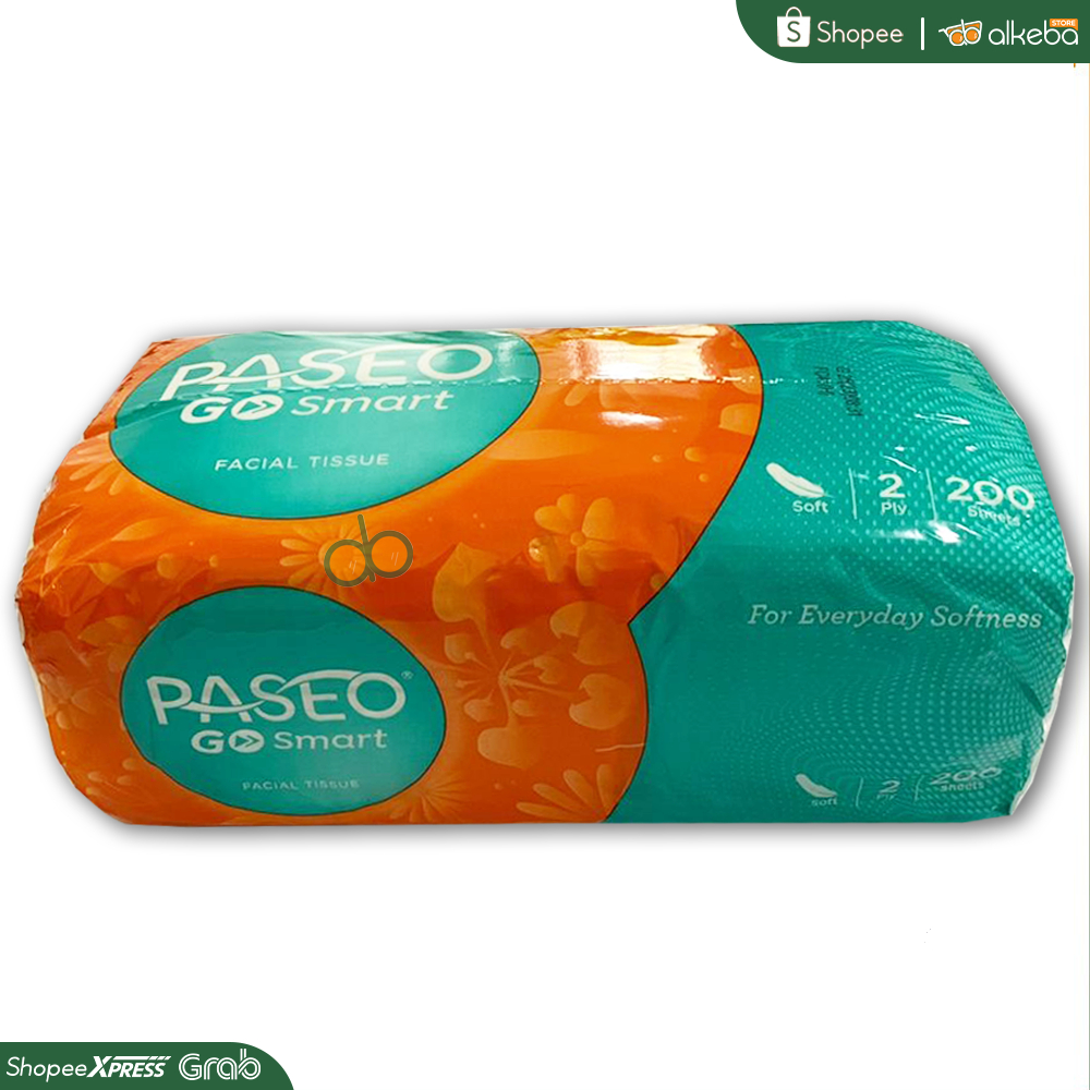 Jual Paseo Go smart facial tissue 200 sheet 2 ply tisu wajah lembut ...