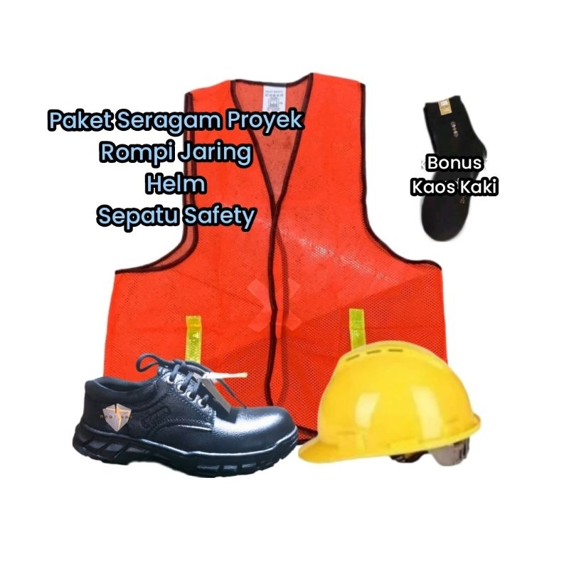 Jual Sepatu Safety Rompi Helm Proyek | Shopee Indonesia
