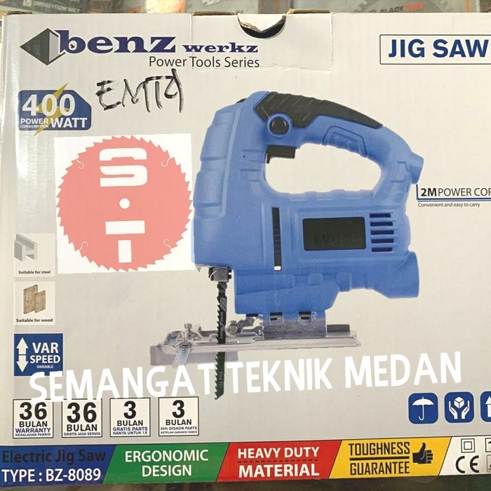 Jual BZ8089 MESIN GERGAJI JIGSAW JIG SAW POTONG BENZ WERKZ BZ 8089 ...