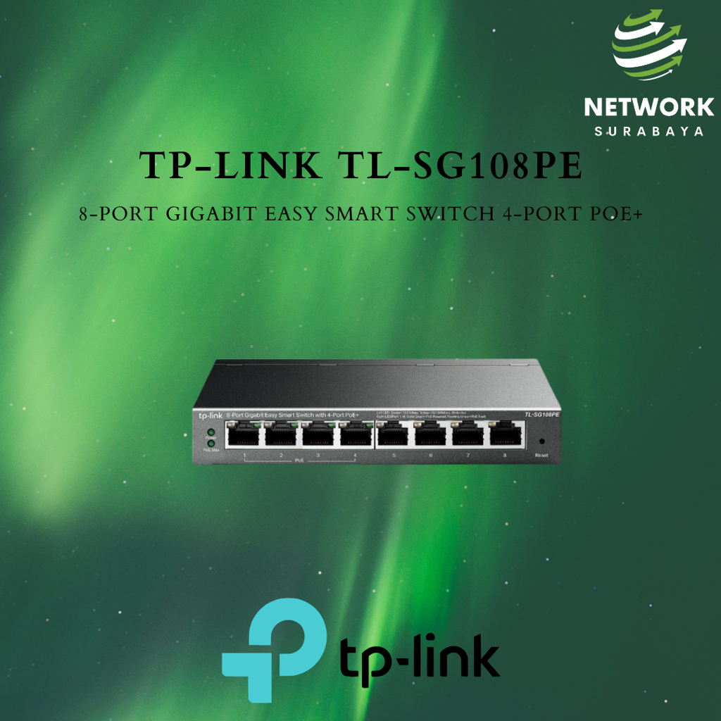 Jual TP-LINK TL-SG108PE 8-Port Gigabit Easy Smart Switch with 4-Port ...