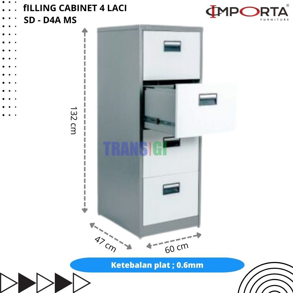 Jual Filling Cabinet 4 Laci IMPORTA SD - D4A MS | Shopee Indonesia