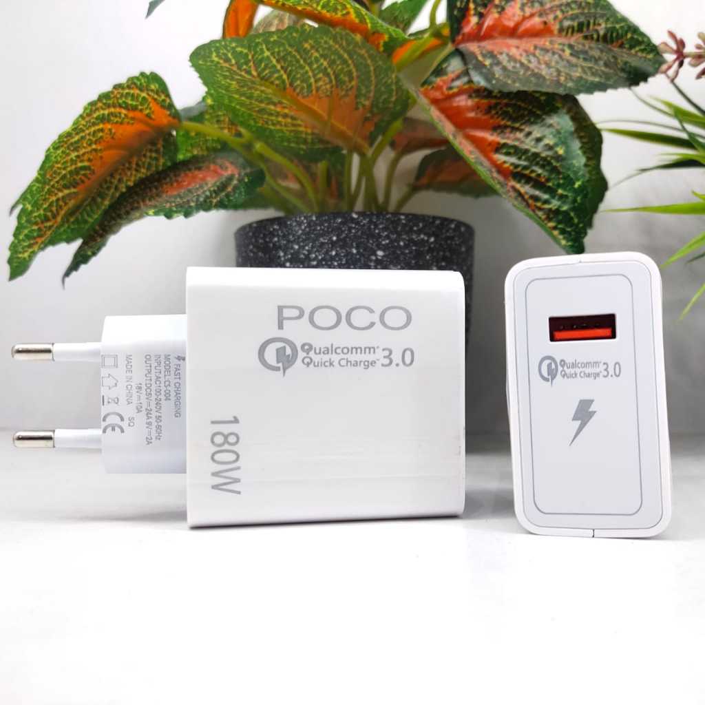 Jual KEPALA CHARGER XIAOMI POCO 3.0 SUPORT FAST CHARGING 180W ADAPTOR ...