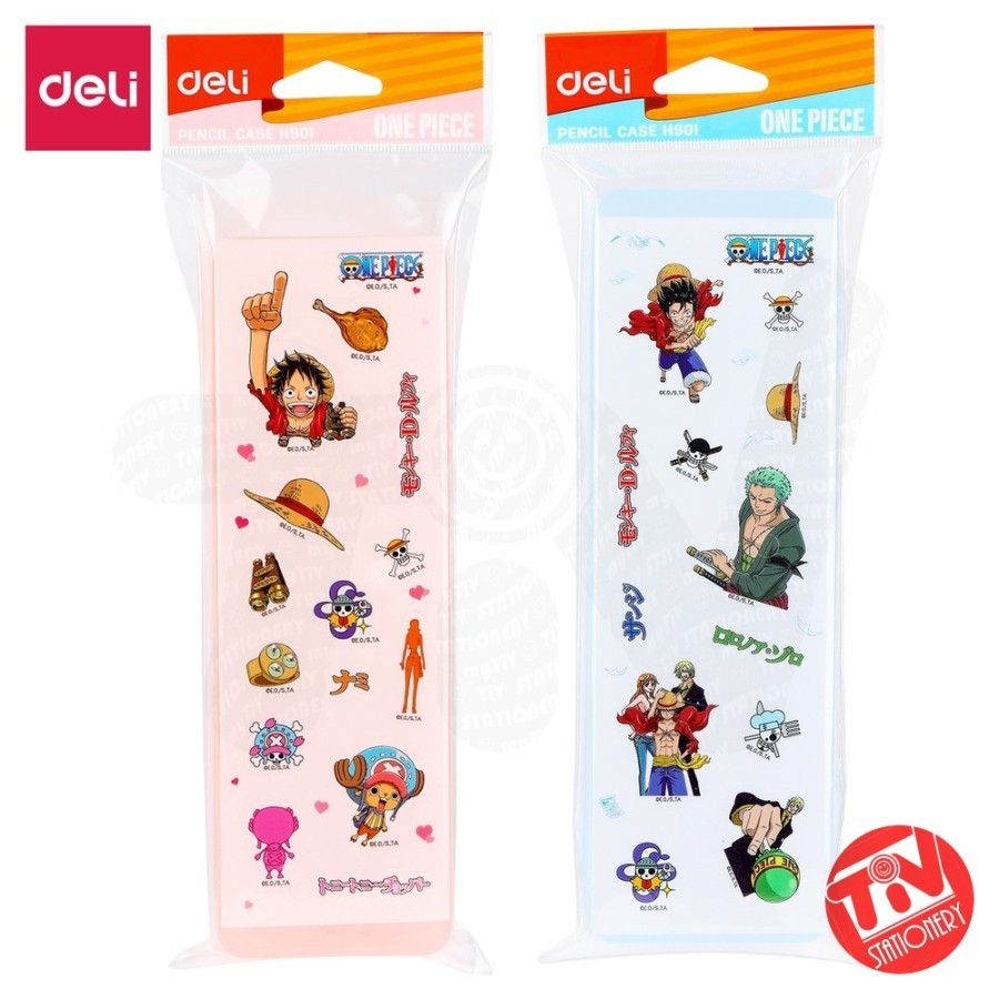 Jual Kotak Pensil Deli One Piece Hard + Sticker | Shopee Indonesia