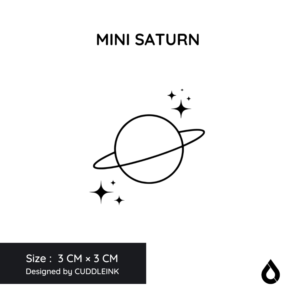 Jual "Mini Saturn" CUDDLEINK Matte Ink Tattoo | Shopee Indonesia